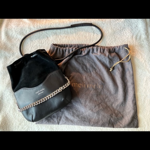 Meli Melo | Bags | Meli Melo Hetty Leather Bucket Bag Made In Italy ...